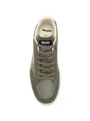 BLAUER. Logo-embroidered Sneakers