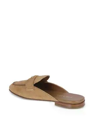Prada Triangle-logo Mules - Neutrals