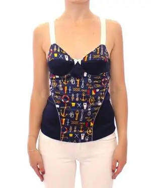 Dolce & Gabbana Sailor Motive Tank Top - Blue