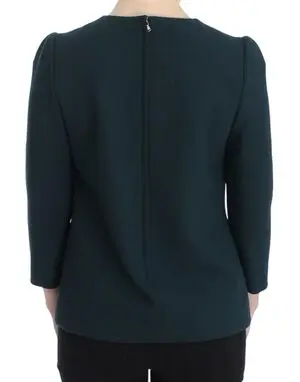 Dolce & Gabbana 3/4 Sleeve Wool Blouse