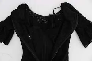 Dolce & Gabbana Floral Lace Bodycon Maxi Dress
