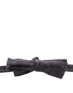 Dolce & Gabbana Paisley Bow Tie - Black