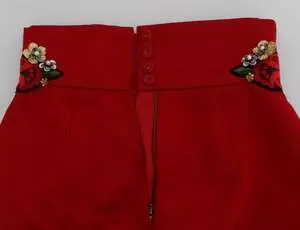 Dolce & Gabbana High-waist Embroidered Mini Shorts