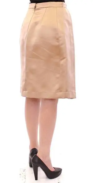 ANDREA INCONTRI Silk Mini Pleated Skirt