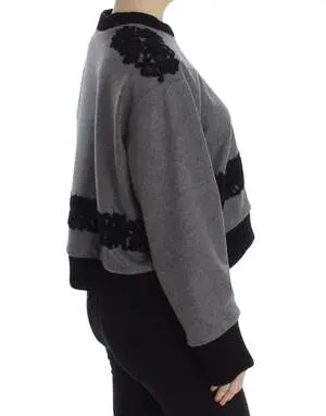 Dolce & Gabbana Lace Wool Cashmere Sweater