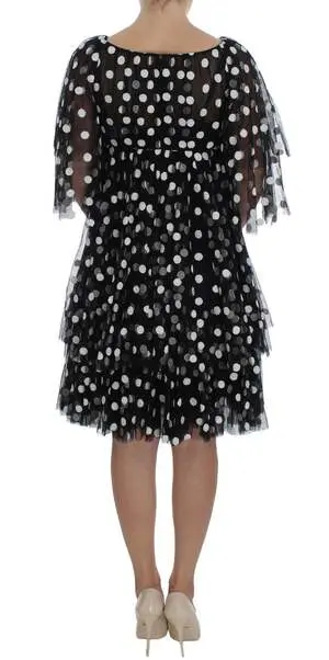 Dolce & Gabbana Polka Dotted Ruffled Dress