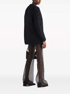 Prada Semi-sheer Flared Trousers