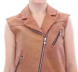 LA MAISON DU COUTURIER Leather Jacket Vest