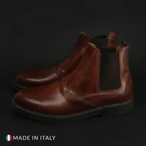 DUCA DI MORRONE Cosovaro Crust Leather Ankle Boots
