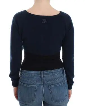 Ermanno Scervino Cropped Cashmere Blend Cardigan