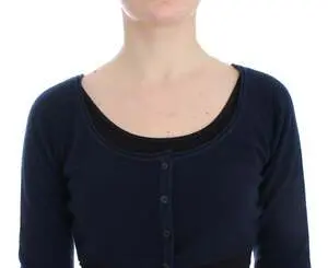Ermanno Scervino Cropped Cashmere Blend Cardigan