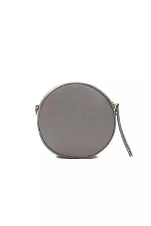 POMPEI DONATELLA Leather Small Oval Crossbody Bag