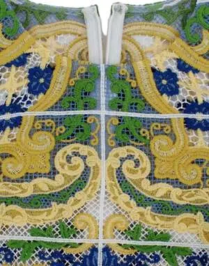 Dolce & Gabbana Majolica Embroidered Sleeveless Top