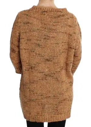 PINK MEMORIES Oversize V-neck Knit Sweater