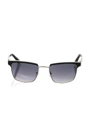 FRANKIE MORELLO Clubmaster Sunglasses With Leather Accents - Black
