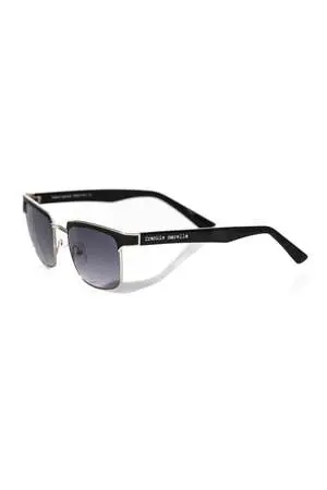 FRANKIE MORELLO Clubmaster Sunglasses With Leather Accents