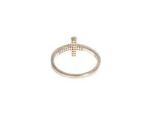 NIALAYA JEWELRY 925 Cz Cross Ring - Silver