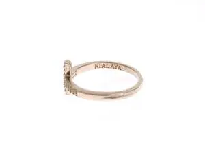 NIALAYA JEWELRY 925 Cz Cross Ring - Silver