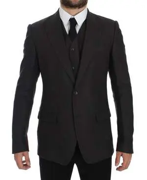 Dolce & Gabbana Slim Fit Linen Blazer Jacket