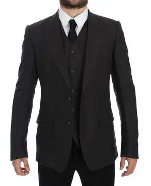 Dolce & Gabbana Slim Fit Linen Blazer Jacket