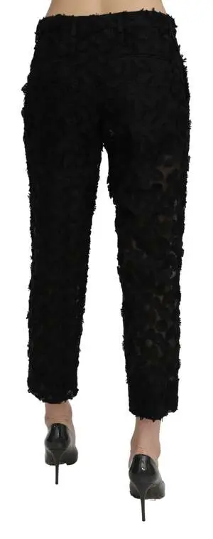 Dolce & Gabbana Lace Cropped High-waisted Trousers
