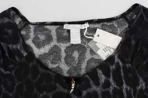 Roberto Cavalli Just Leopard Print Modal T-shirt Blouse