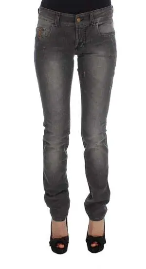 John Galliano Slim Fit Stretch Jeans - Gray