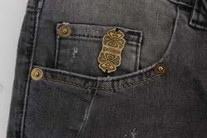 John Galliano Slim Fit Stretch Jeans - Gray