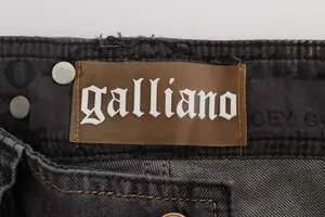 John Galliano Slim Fit Stretch Jeans - Gray