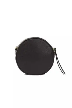 POMPEI DONATELLA Leather Small Oval Crossbody Bag