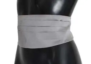 Dolce & Gabbana Silk Waist Cummerbund - Gray