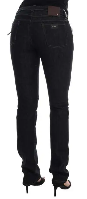 Costume National Cotton Stretch Slim Fit Jeans - Blue