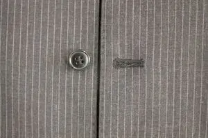 Dolce & Gabbana Striped Wool Single Breasted Vest - Gray