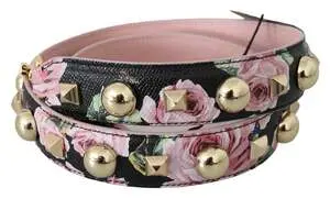 Dolce & Gabbana Floral Leather Shoulder Strap
