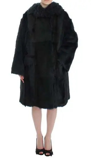 Dolce & Gabbana Goatskin Fur Shearling Long Jacket