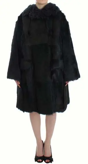 Dolce & Gabbana Goatskin Fur Shearling Long Jacket