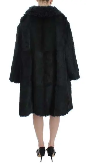 Dolce & Gabbana Goatskin Fur Shearling Long Jacket