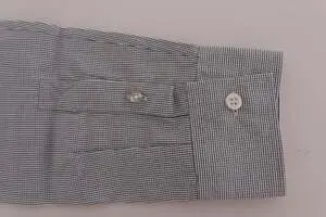 FRANKIE MORELLO White Check Casual Cotton Regular Fit Shirt