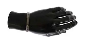 NIALAYA JEWELRY Sterling Gray Rhodium Bangle Bracelet