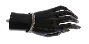 NIALAYA JEWELRY Sterling Gray Rhodium Bangle Bracelet