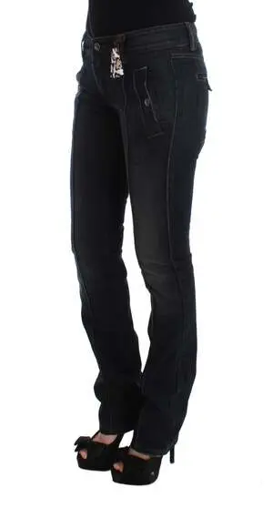Ermanno Scervino Slim Fit Cotton Jeans - Blue
