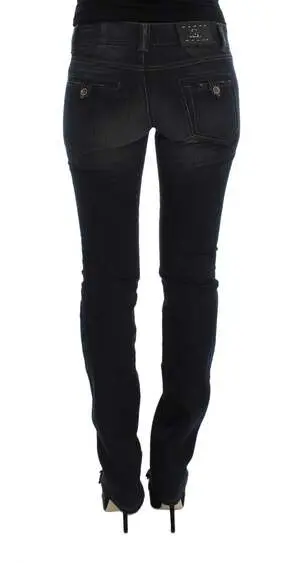 Ermanno Scervino Slim Fit Cotton Jeans - Blue