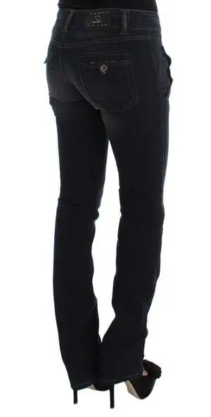 Ermanno Scervino Slim Fit Cotton Jeans - Blue