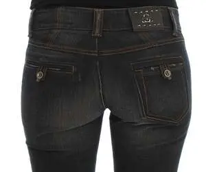 Ermanno Scervino Slim Fit Cotton Jeans - Blue
