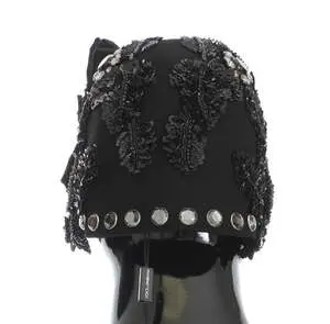 Dolce & Gabbana Crystal Cherry Brooch Hat