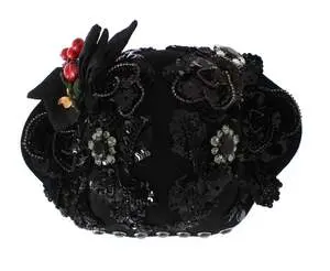 Dolce & Gabbana Crystal Cherry Brooch Hat