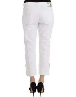 Ermanno Scervino Cropped Button Detail Jeans