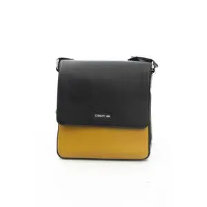 CERRUTI 1881 Leather Crossbody Bag - Yellow