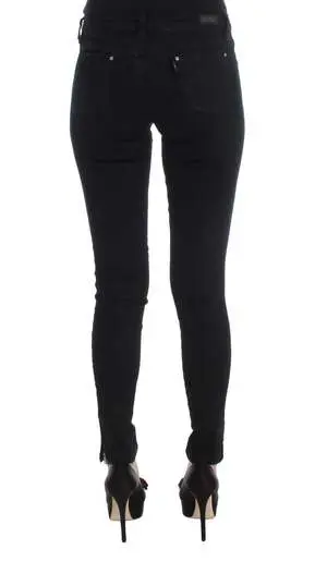 Costume National Slim Fit Cotton Jeans - Black