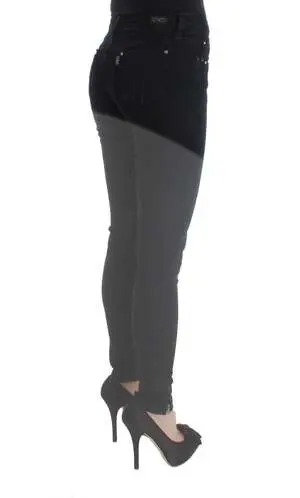 Costume National Slim Fit Cotton Jeans - Black